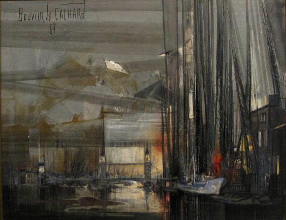 Bonhams : Regis de Bouvier de Cachard (French, b.1929) Tower Bridge ...