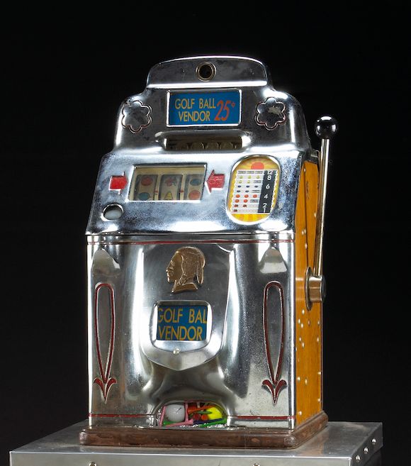 Bonhams : A large commercial slot machine by Jennings of Chicago,