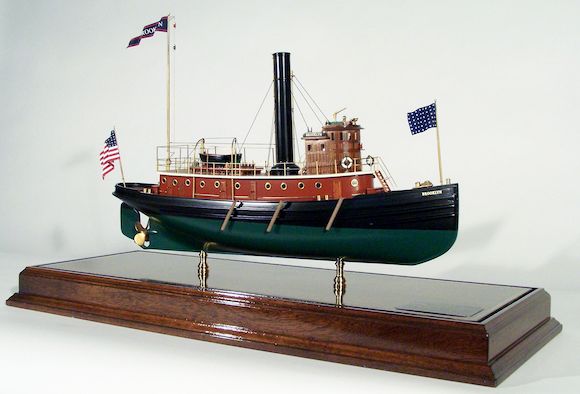 Bonhams : A scale model of the American Steam Tugboat 'Brooklyn', 20th ...