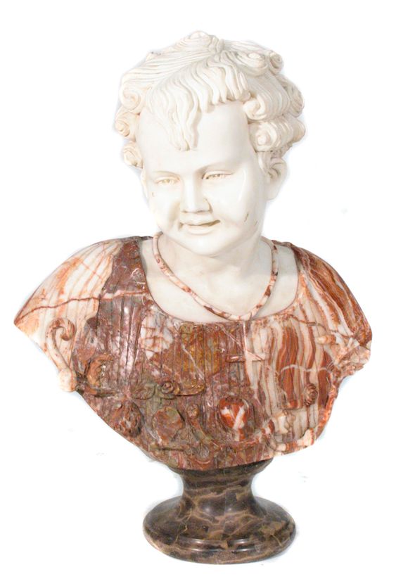 Bonhams : An Italian bi color marble bust