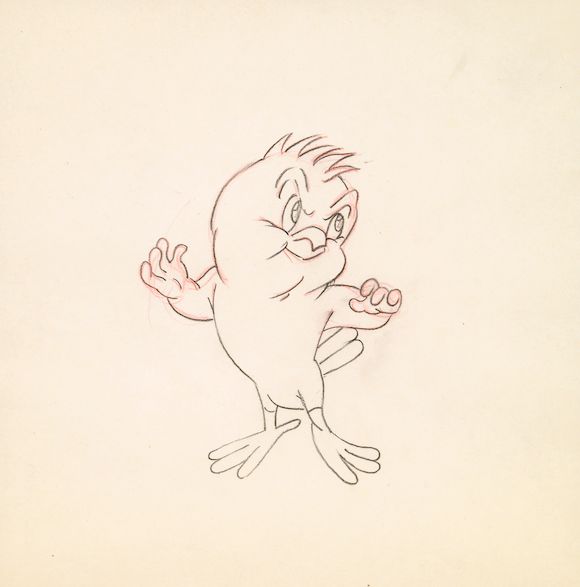Bonhams : A collection of four pencil drawings from various studios