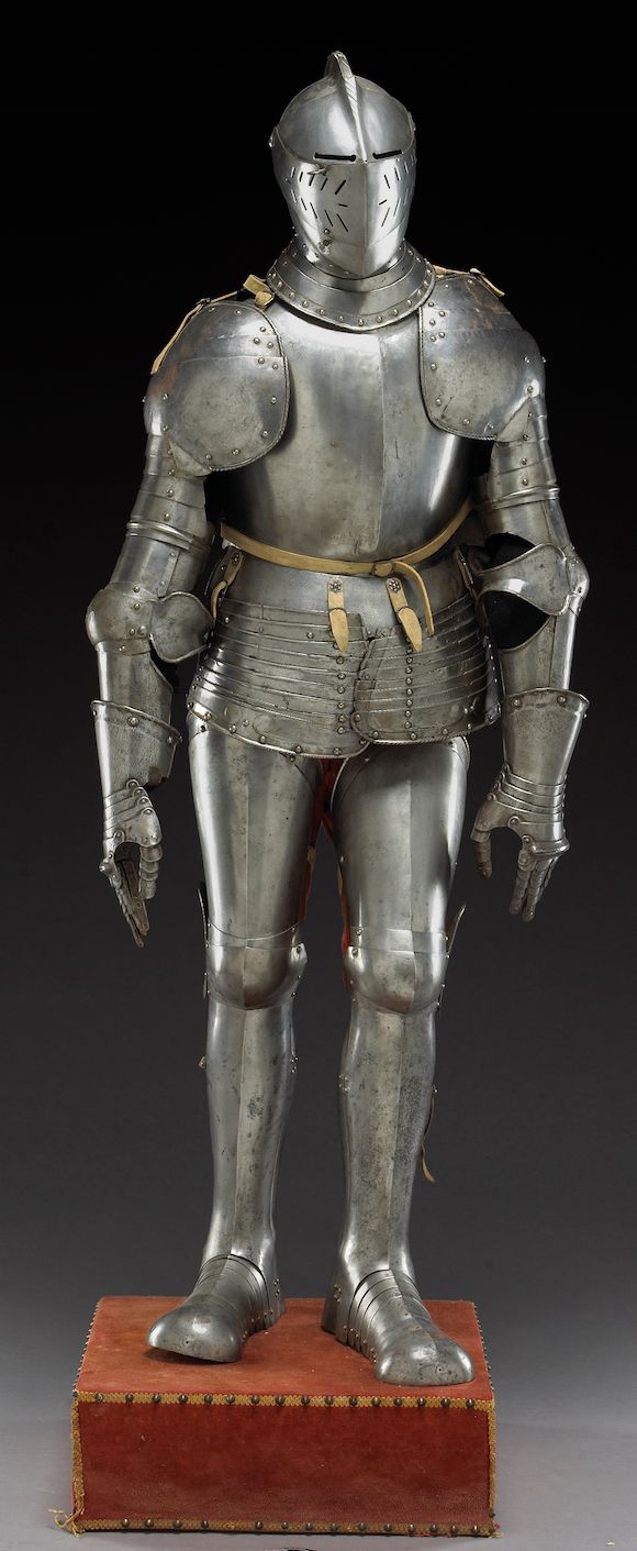 Bonhams : A full suit of armor in late 16th century style