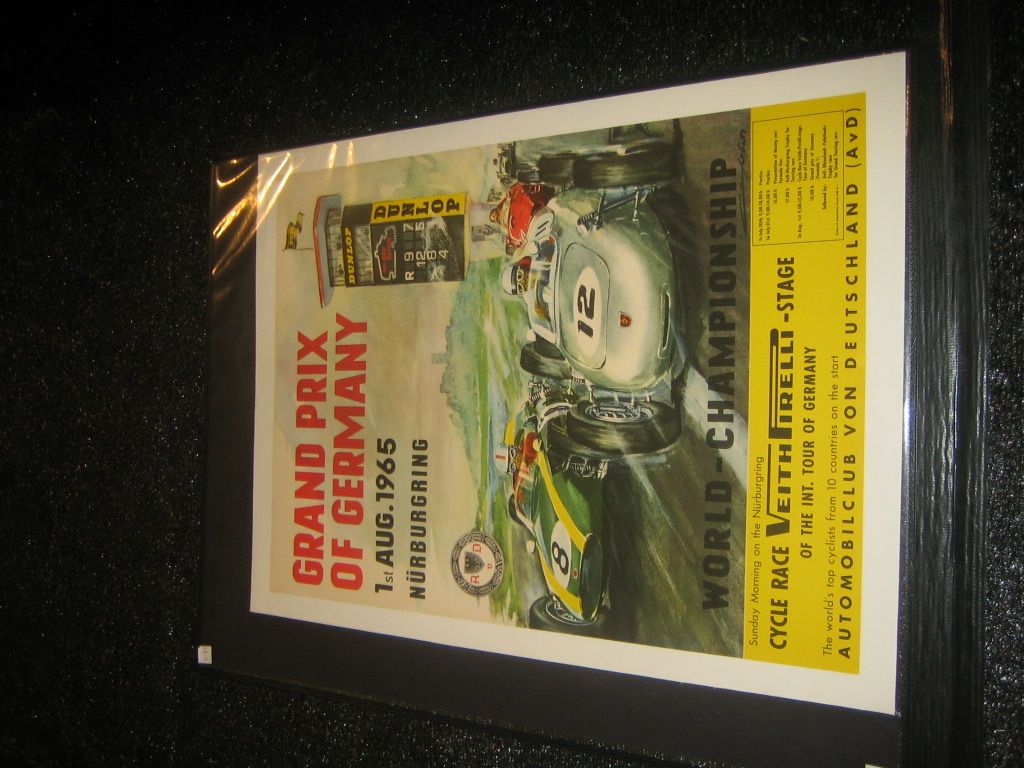 Bonhams Cars : A poster for the 1965 German Grand Prix, 16½ x 11½in