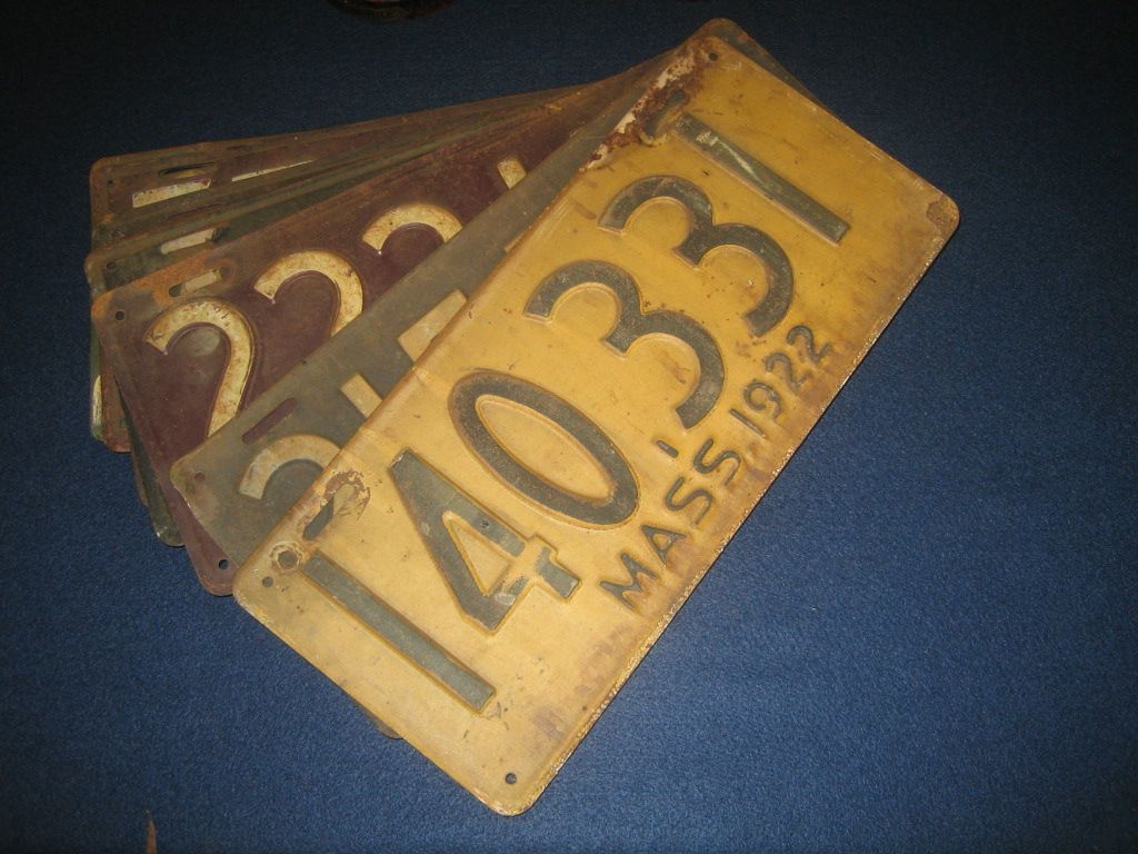 Bonhams Cars : A collection of rare Massachusetts license plates,