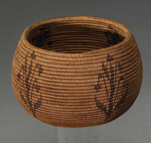 Bonhams : A Washo polychrome basket