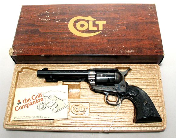 Bonhams : A boxed 2nd Generation Colt single action army revolver