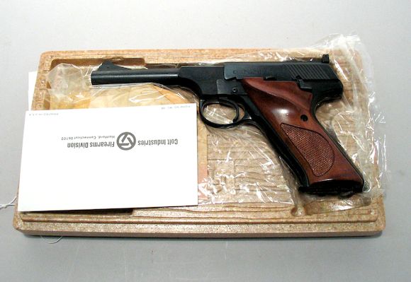Bonhams : A boxed Colt Woodsman Sport Model semi-automatic pistol