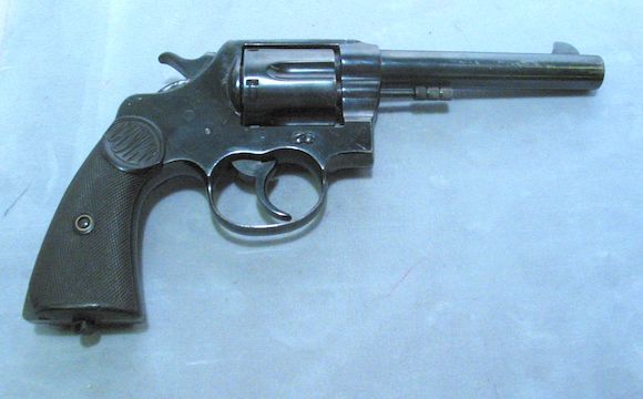 Bonhams : A Colt New Service double action revolver with British Army ...