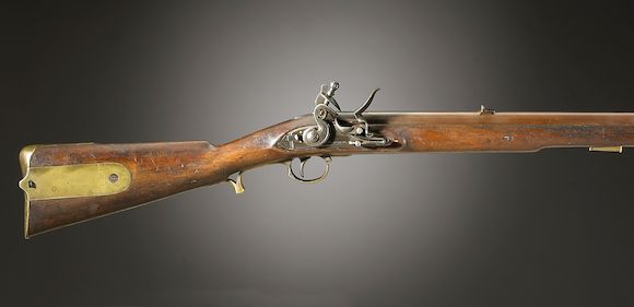 Bonhams : A British volunteer late pattern Baker flintlock rifle by J ...