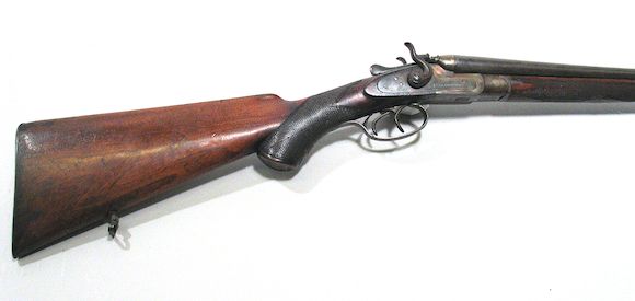 Bonhams : A .410 gauge Barker Arms Company youth's hammer double barrel ...