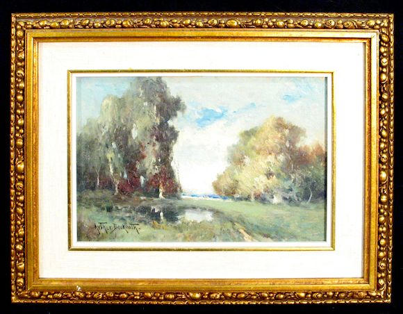 Bonhams : Arthur Beckwith (British/American 1860-1930) A Serene Lake ...