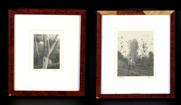 Bonhams : Robert Kipness; Landscape with Falling Leaves; Tree House; (2)