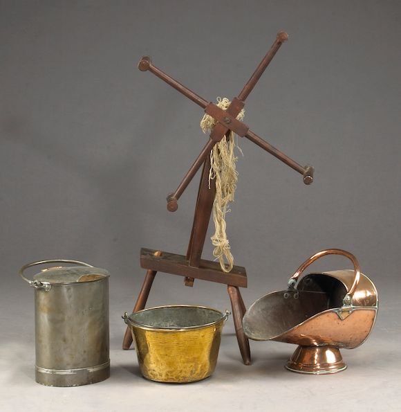 Bonhams : An assembled grouping of American items including a wool ...