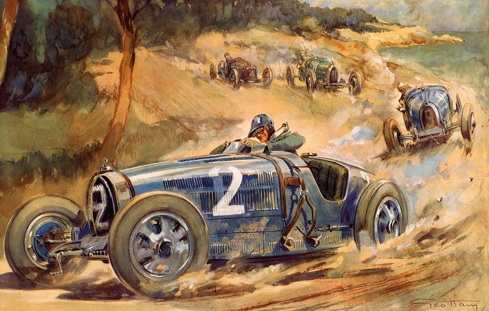 Bonhams Cars : A Geo Ham Grand Prix of Antibes, 1928, 30 x 22in