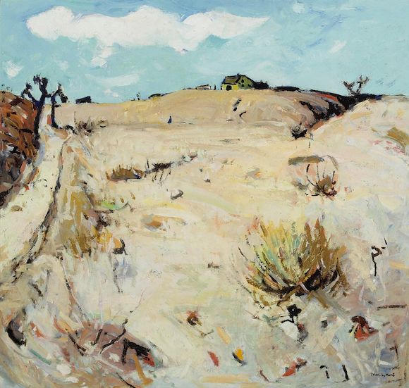 Bonhams : Thomas L. Hunt (1882-1938) A Desert Home 28 x 30 1/4in