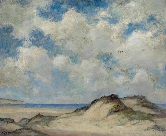 Bonhams : Albert Groll (1866-1952) Cape Cod Dunes 20 x 23 3/4in