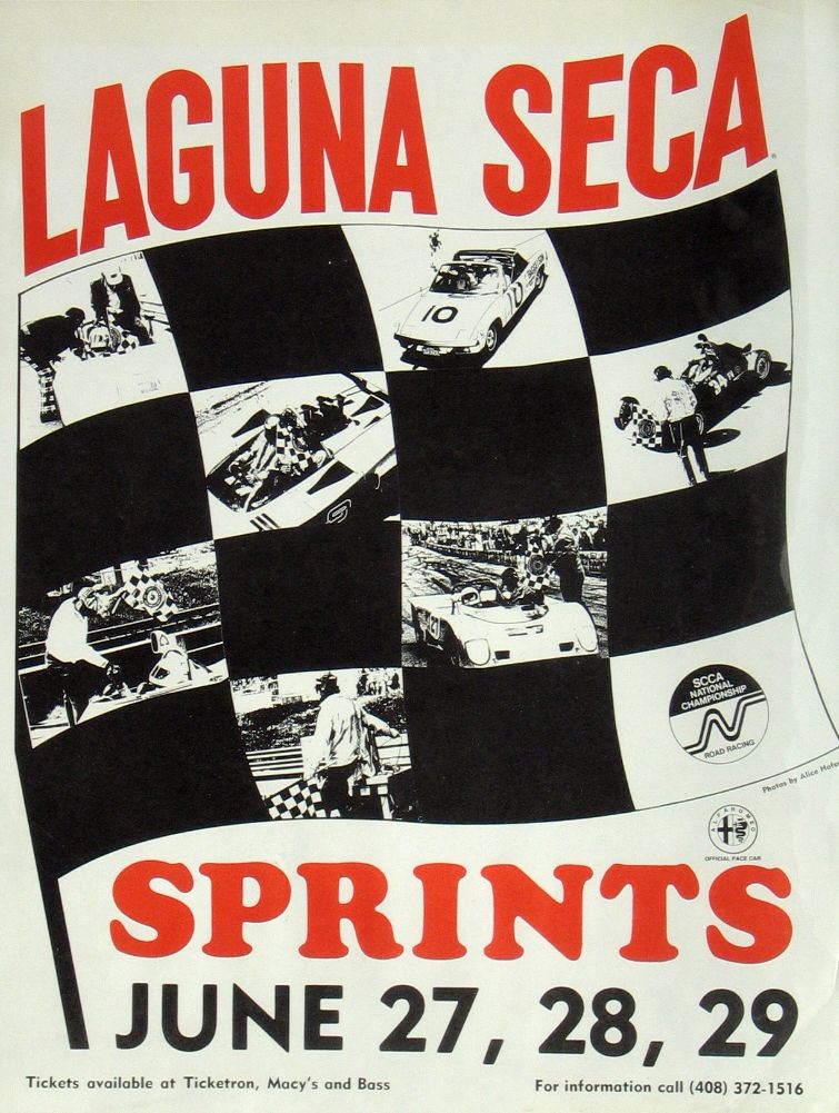 Bonhams Cars : A Laguna Seca Sprints SCCA race poster, by Alice Hofer ...