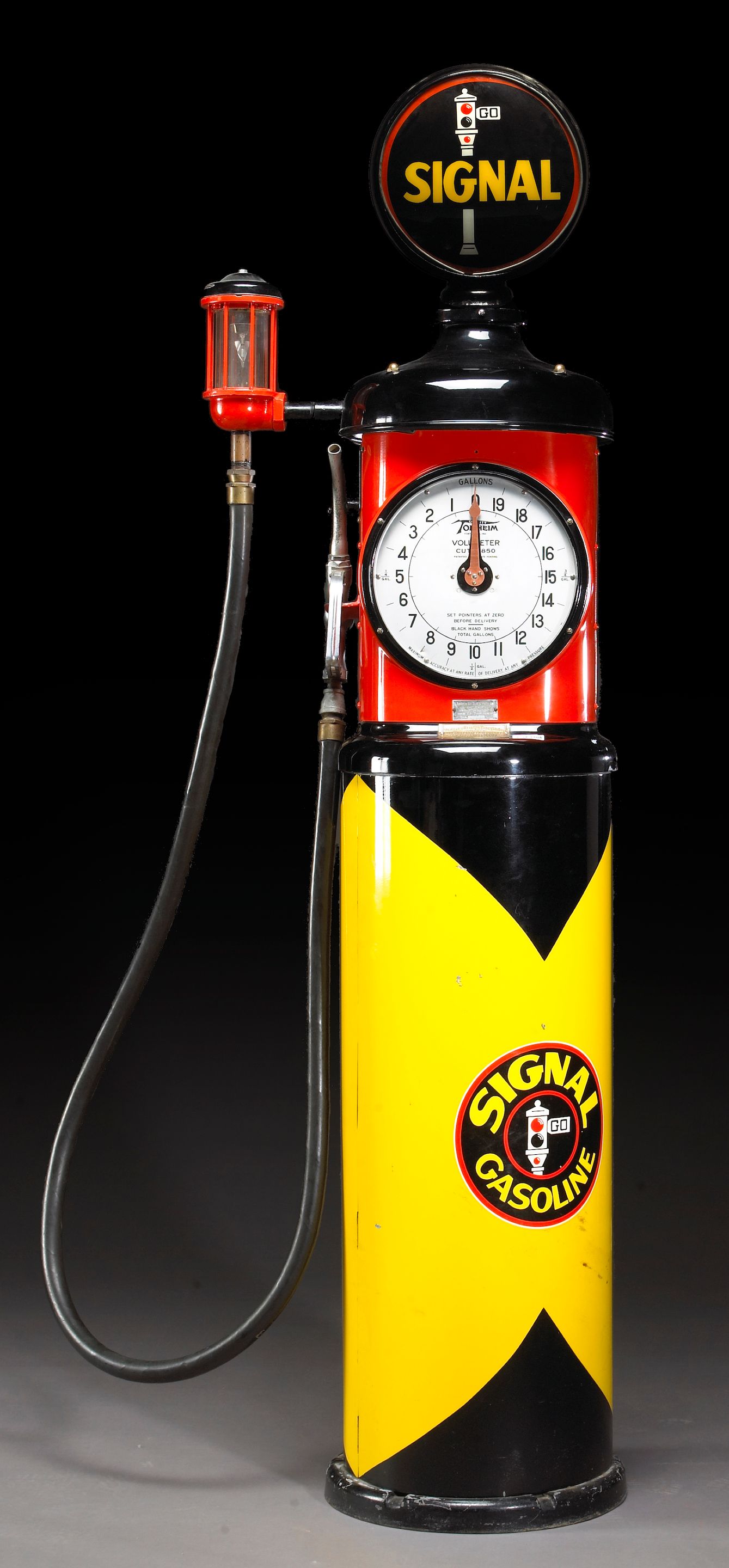 Bonhams Cars : A Tokheim Volumeter gasoline pump in Signal Gasoline ...
