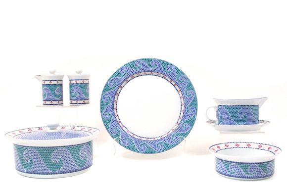 Bonhams : A large set of Dansk dinnerware in the 'Mosaic Wave Pattern'