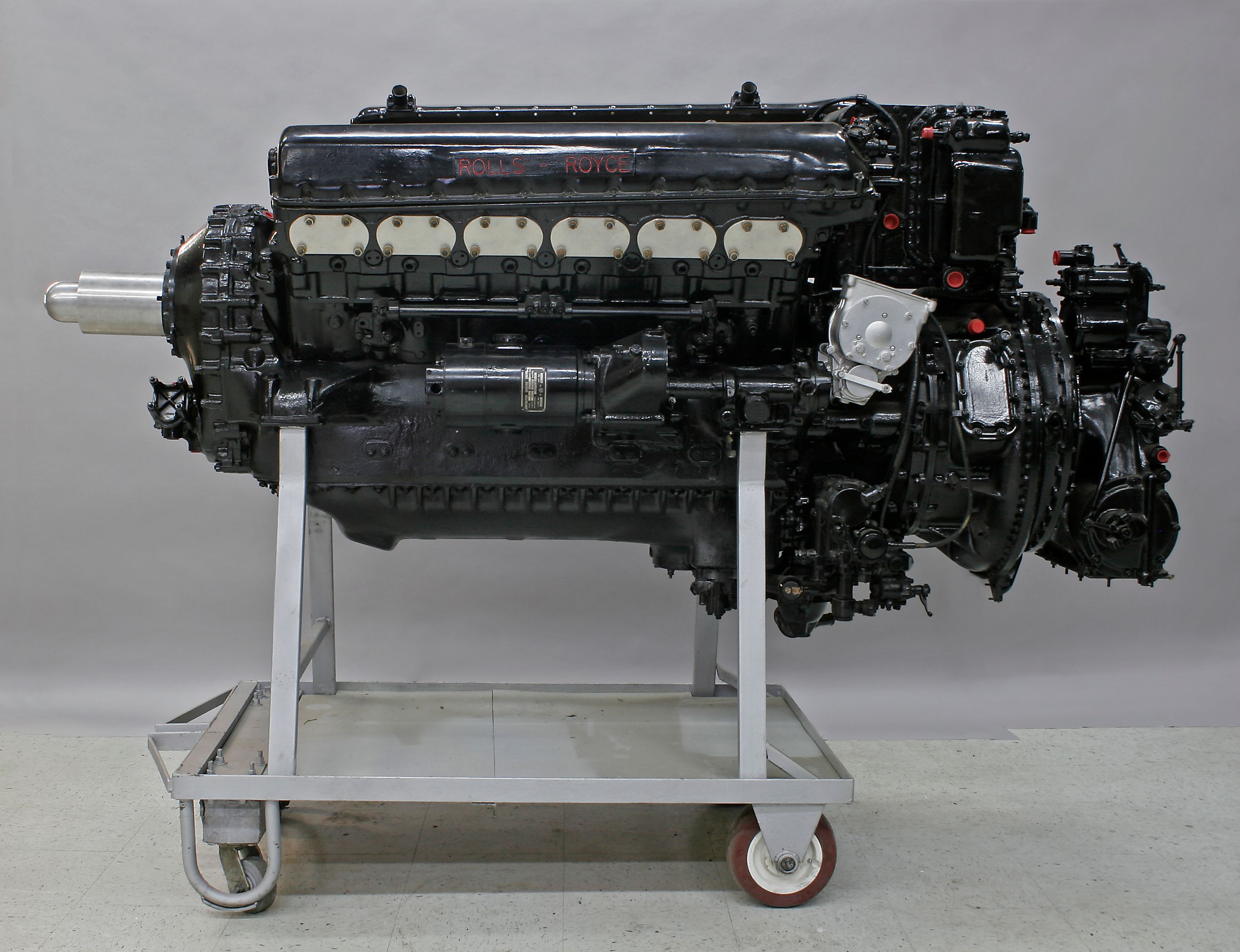 Bonhams Cars : A Rolls-Royce Merlin V12 Aero engine,