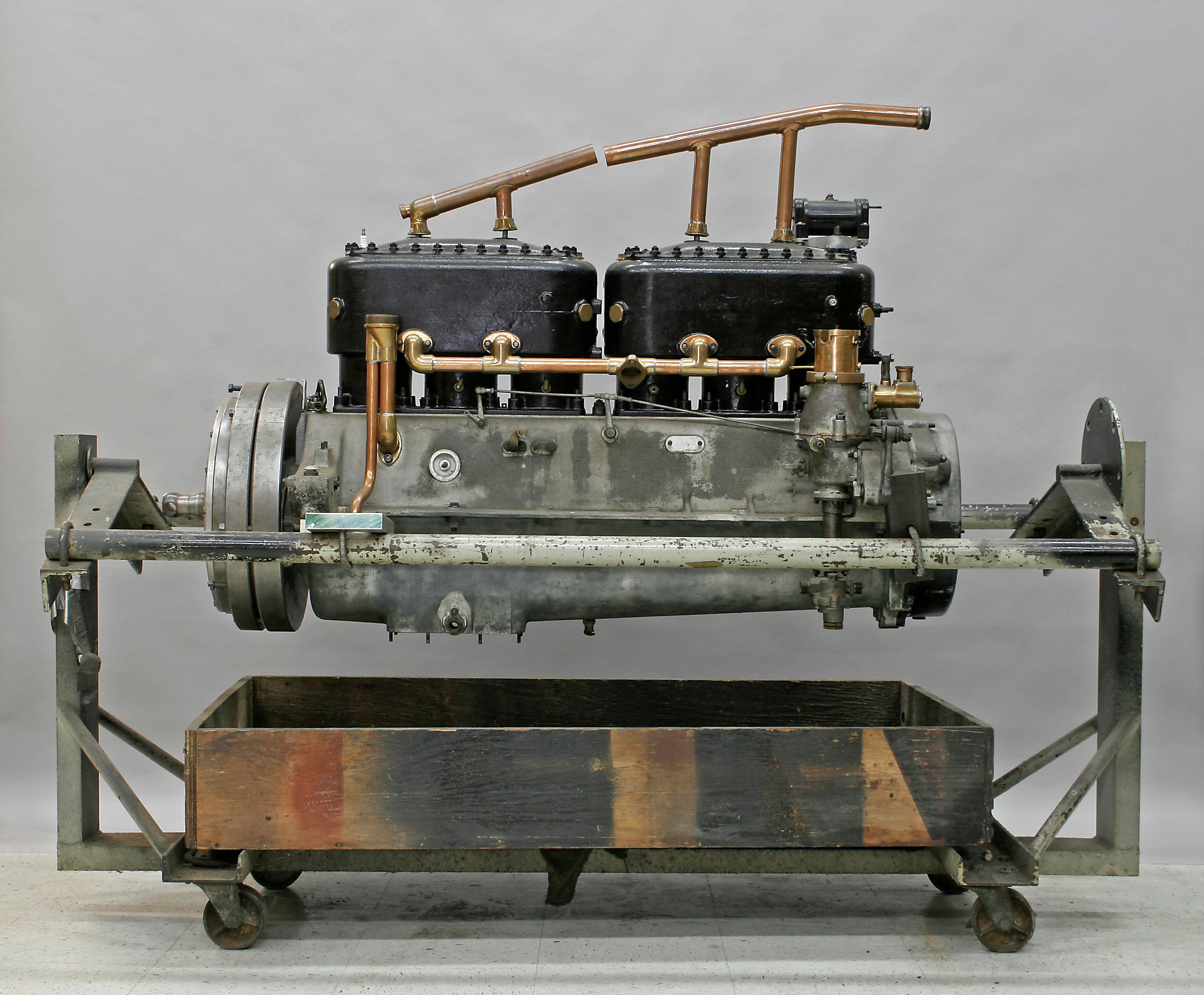 Bonhams Cars : A Rolls-Royce Silver Ghost engine,