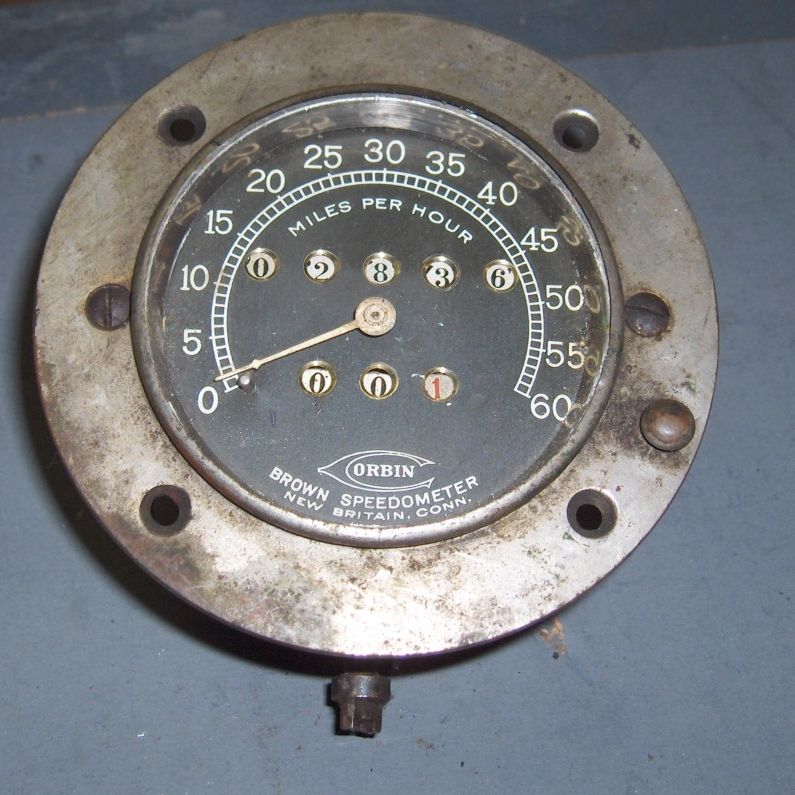 Bonhams Cars : A Corbin Brown speedometer, 3in bezel
