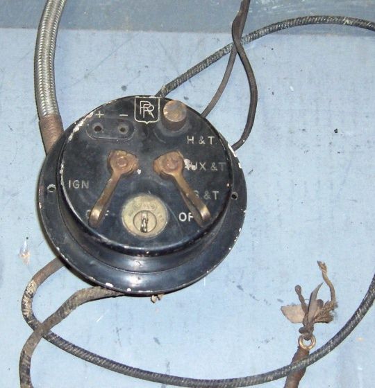 Bonhams Cars : A Rolls-Royce starting switch,