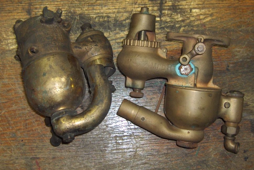 Bonhams Cars : Two Schebler carburettors,