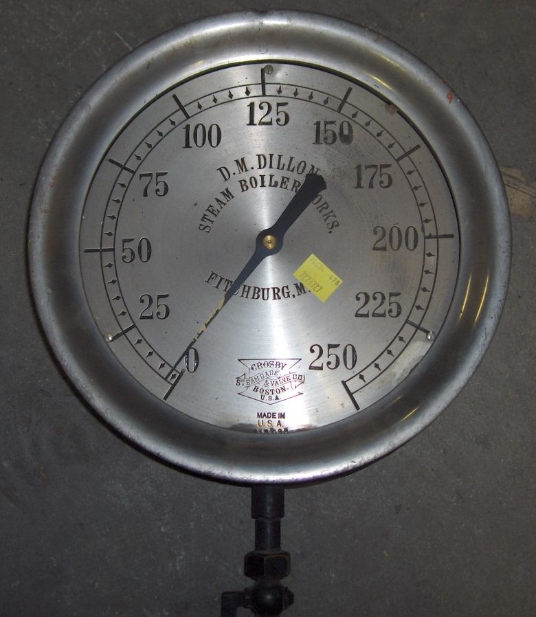 Bonhams Cars : A very large steam gauge by Crosby Steam Gauge and Valve ...