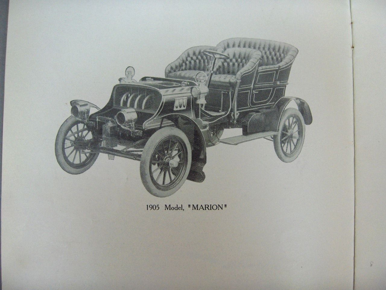 Bonhams Cars : A Marion sales brochure, 1905,