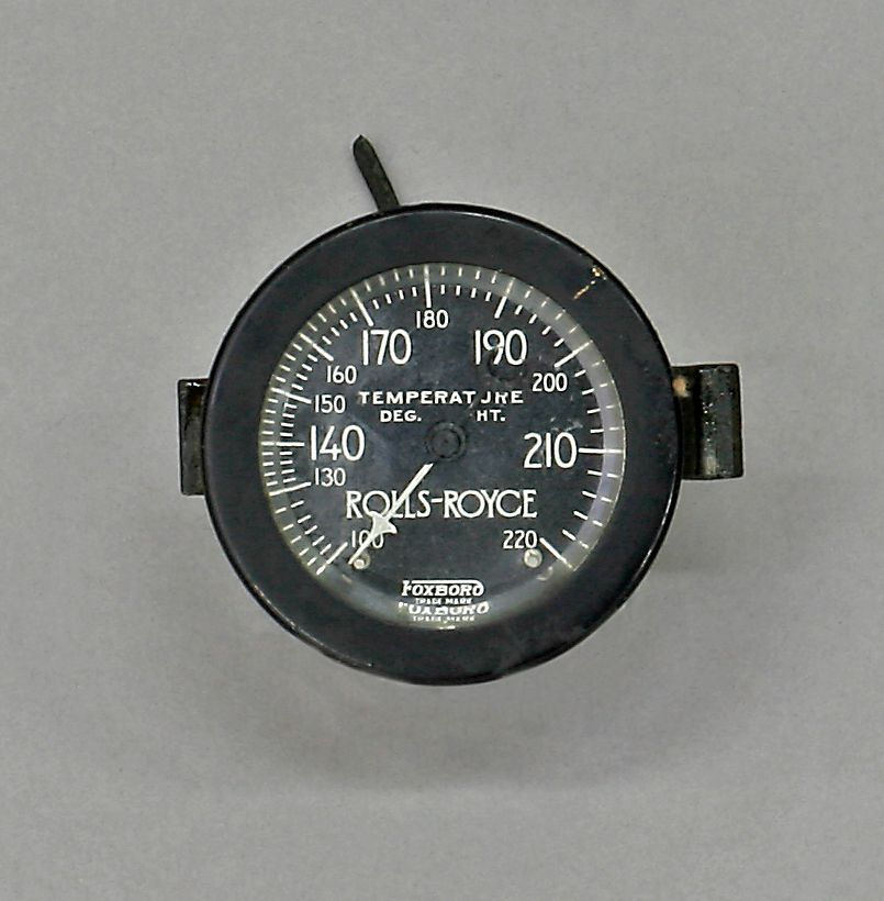 Bonhams Cars : A Springfield Rolls-Royce temperature gauge, 2in bezel