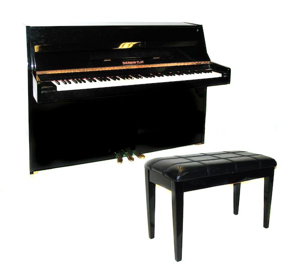 Bonhams : A Sherman Clay upright piano with bench