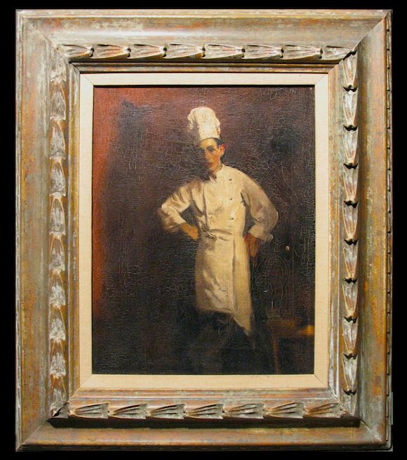 Bonhams : Artist Unknown (20th century) A portrait of a chef 18 x 14in