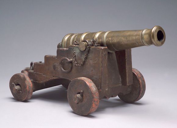 Bonhams : An American bronze gun on a naval style carriage