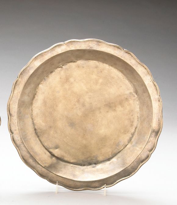 Bonhams : A Spanish Colonial Silver Wedding Plate