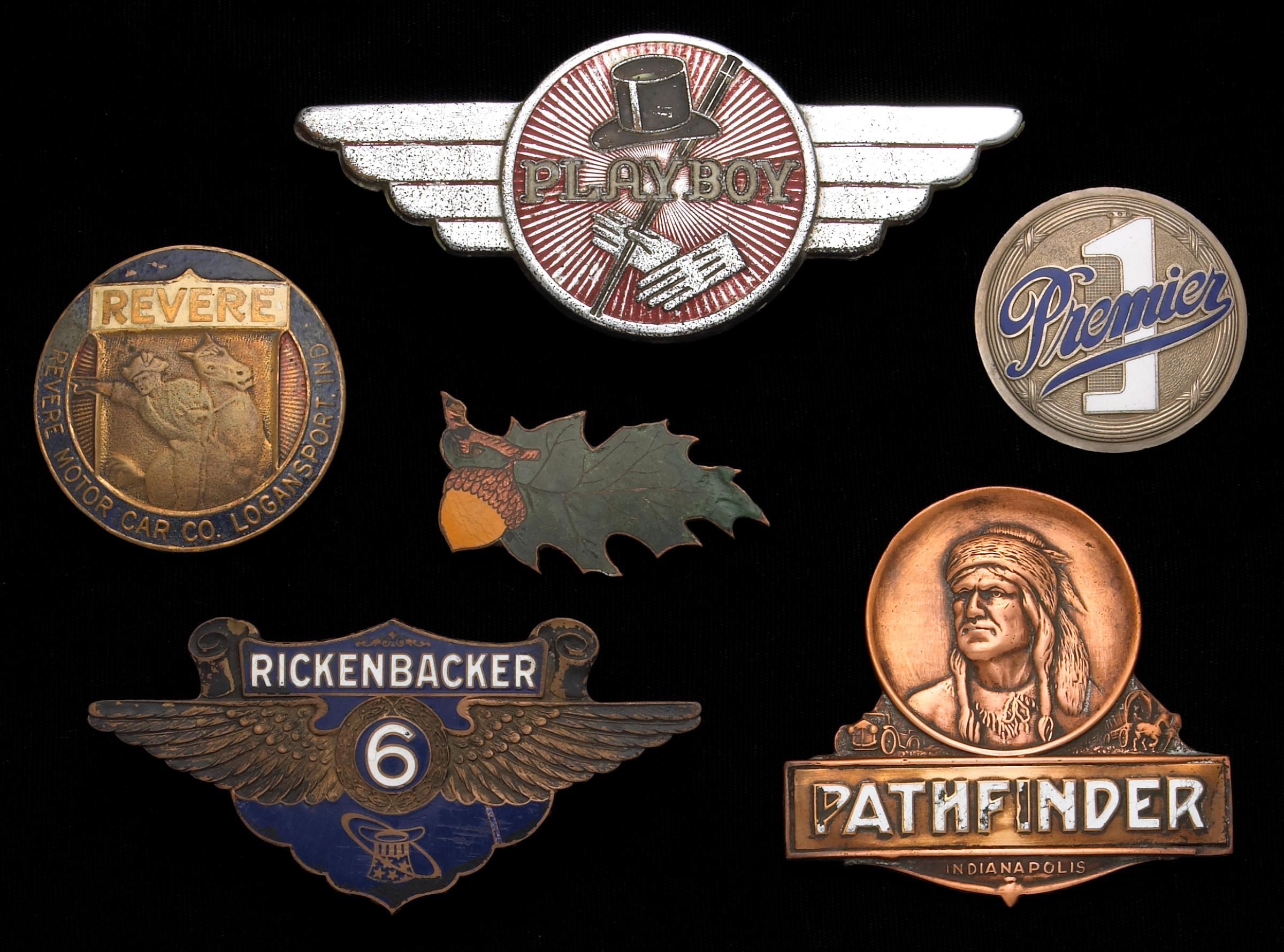 Bonhams Cars A Group Of Six Motor Vehicle Emblems