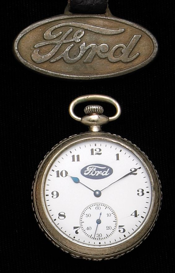 Bonhams Cars : A Ford pocket watch by Elgin, Bezel 2in diameter