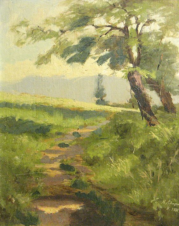 Bonhams : Minerva Chapman (American 1858-1947) Summer path, 1888 16 x 13in
