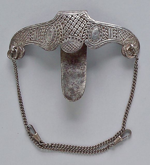 Bonhams : A cut steel sword hanger