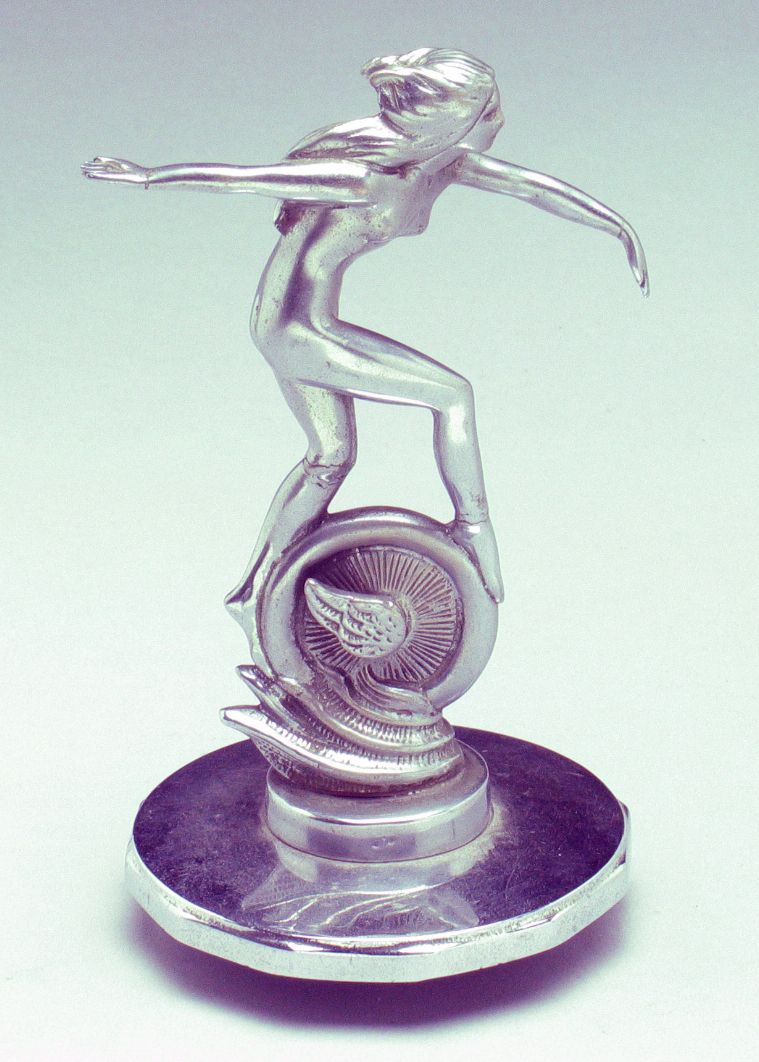 Bonhams Cars : A Crossley 'Speed Nymph' mascot, British, 1930s, 8in high