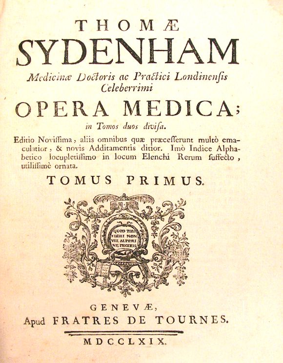 Bonhams : SYDENHAM, THOMAS. 1624-1689.