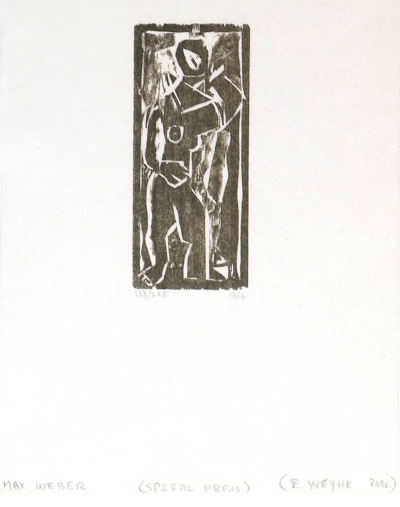 Bonhams : Max Weber; Standing Female Figure;