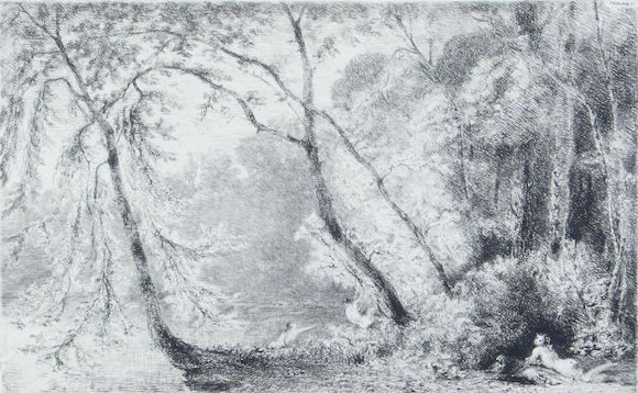 Bonhams : Paul Huet; Theodore Rousseau; After Edmond Yon by Liénard ...