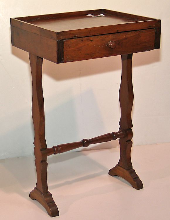 Bonhams : A French fruitwood table vide poche