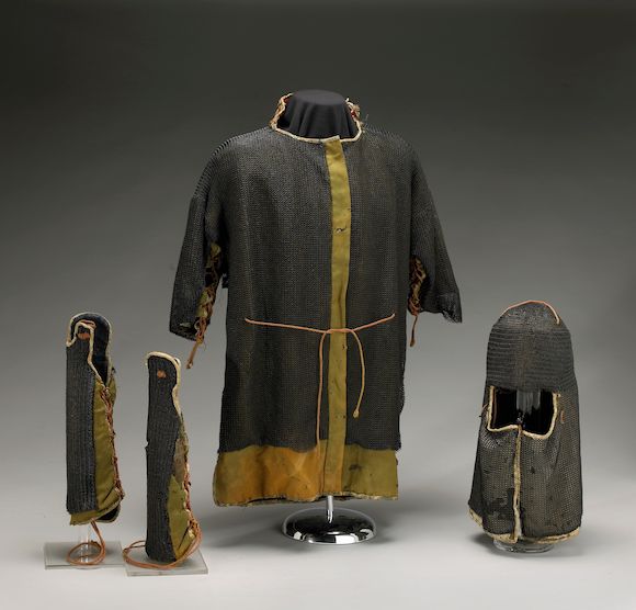 Bonhams : A suit of Japanese mail armor