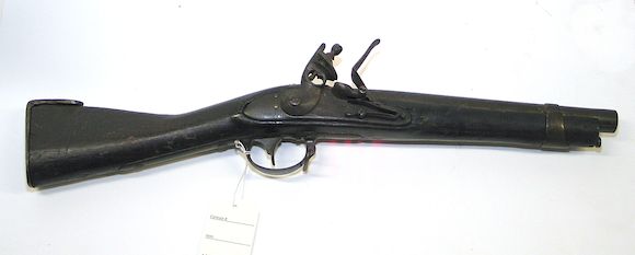 Bonhams : A cut-down U.S. Model 1816 Springfield flintlock musket