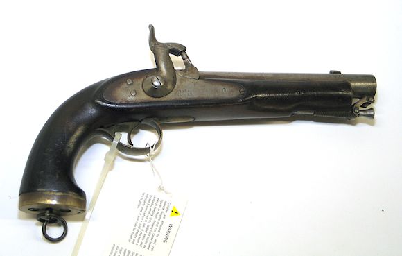 Bonhams : A composite percussion pistol in the style of an English ...