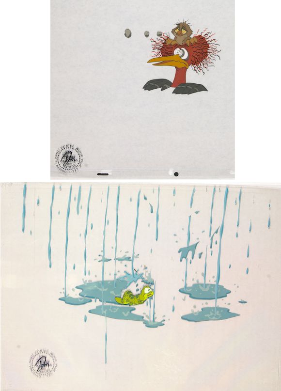 Bonhams : Two Walt Disney celluloids from “The Fox and the Hound”