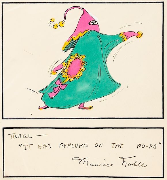 Bonhams : A Maurice noble storyboard drawing from "The Lorax"
