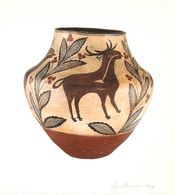 Bonhams : Jack Silverman signed portfolio, "Pueblo Indian Pottery"